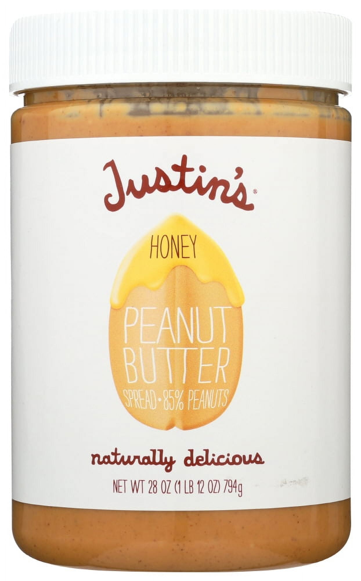 Justin's Peanut Butter, Honey, 28 oz, 6 Count - Walmart.com