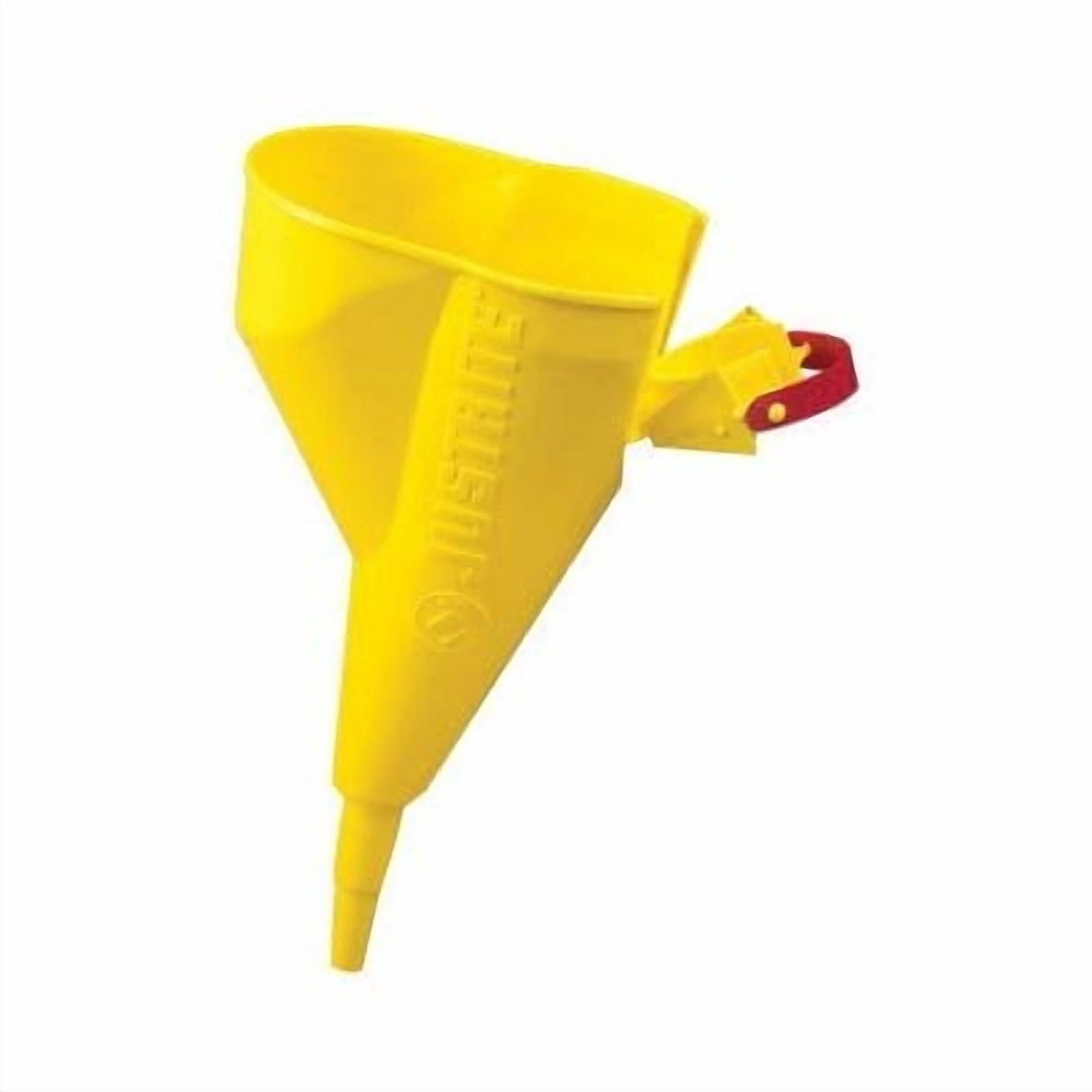 Justrite 1/2" X 11 1/4" Yellow Polyethylene Pour Funnel (for Type I 1 ...