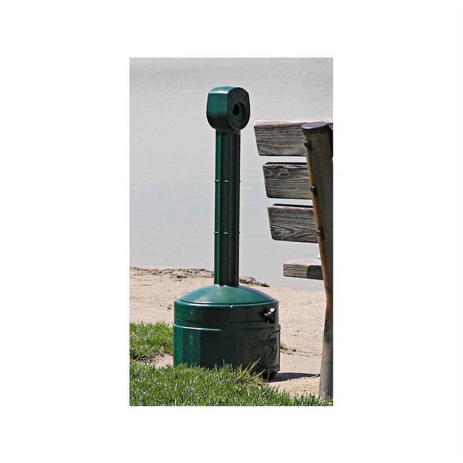 Justrite 1 Gallon Outdoor Ashtray, Ceasefire® Forest Green - 26806G ...