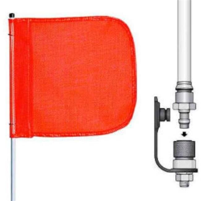 Justrite Safety Group 5 ft. Heavy Duty Quick Disconnect Warning Whip ...