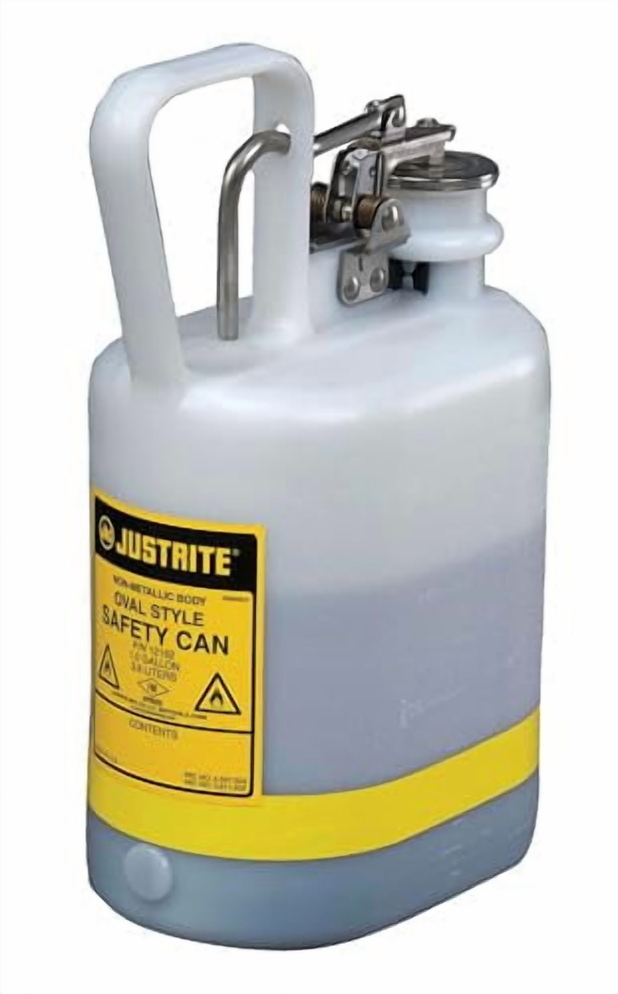 Justrite Type I Safety Can, 1 Gal., White, 12-3/4" H - Walmart.com