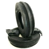 Justubes 4.00x15 Tractor Tires With Tubes – 3-Rib Front F2 Heavy Duty 4 ...