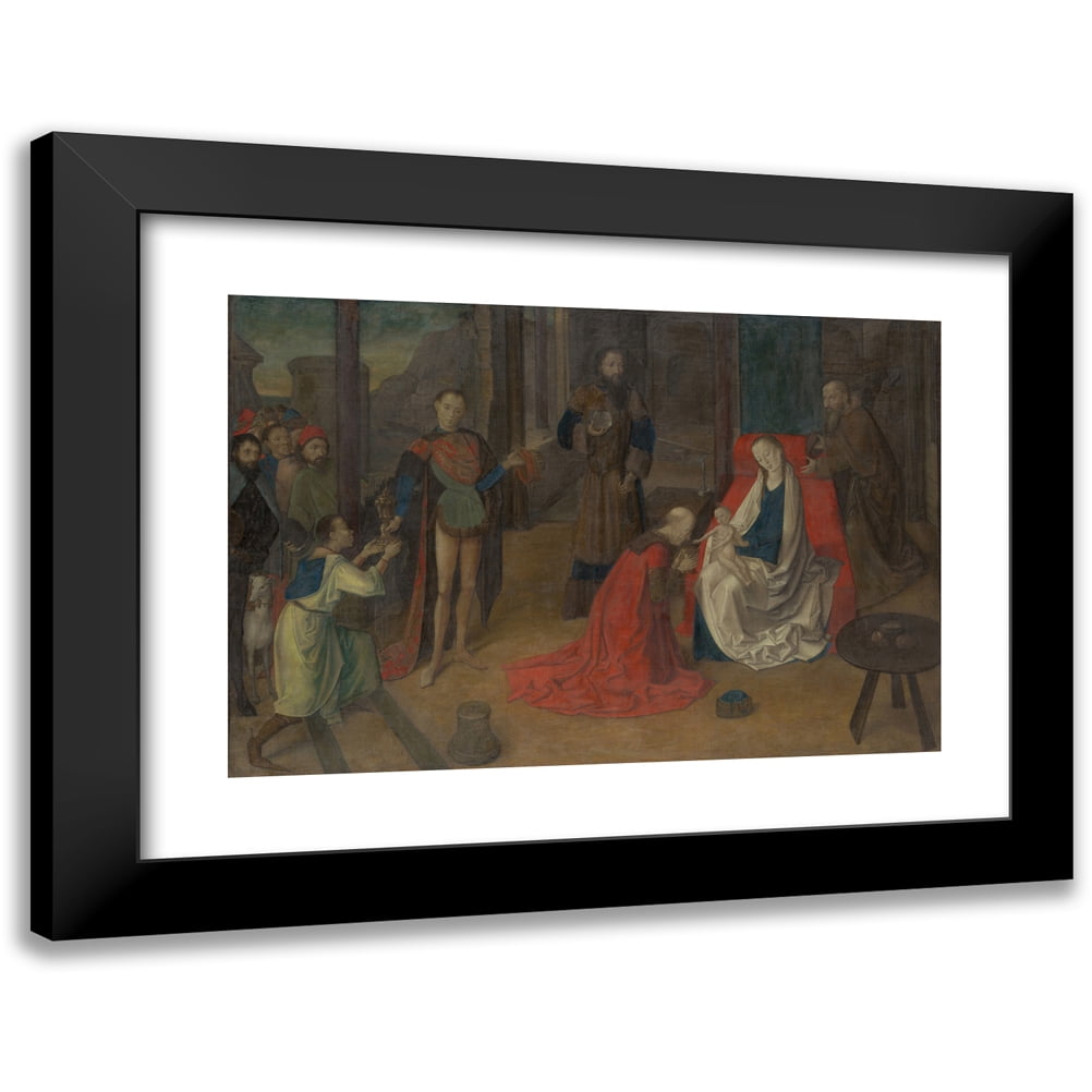 Justus of Ghent (Joos van Wassenhove) 24x18 Black Modern Framed Museum Art Print Titled - The ...