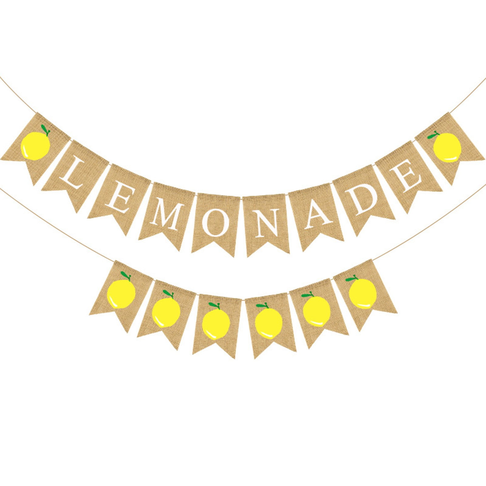 Jute Burlap Lemonade and Lemon Banner Summer Lemon Theme Baby Shower ...