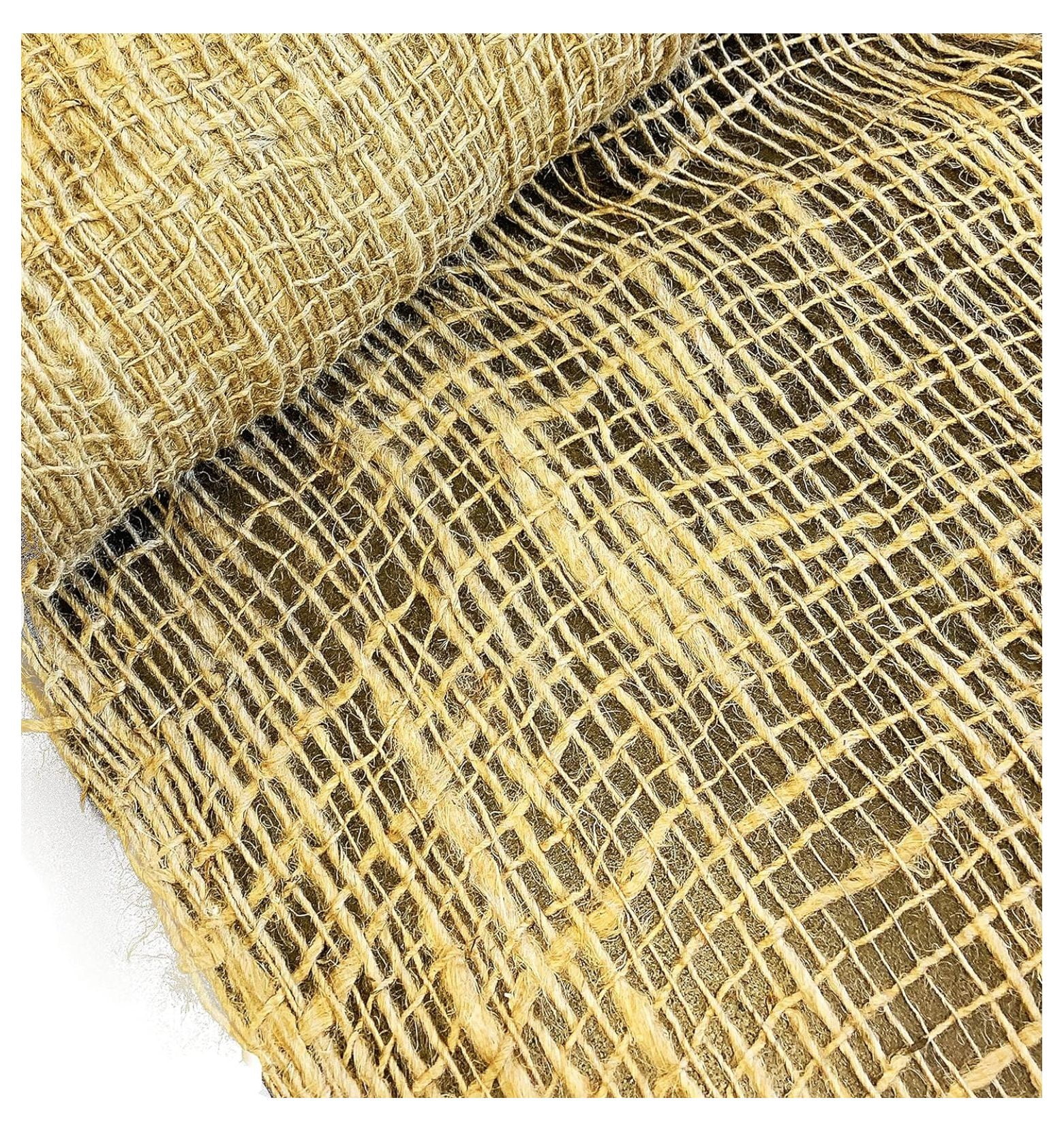 Jute Burlap Netting mesh Inch X 15 Feet 60 sq ft Gardening Burlap ...
