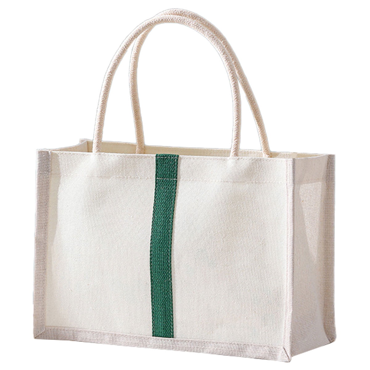 Jute Burlap Tote Bags With Natural Cotton Handle, Multi-functional ...