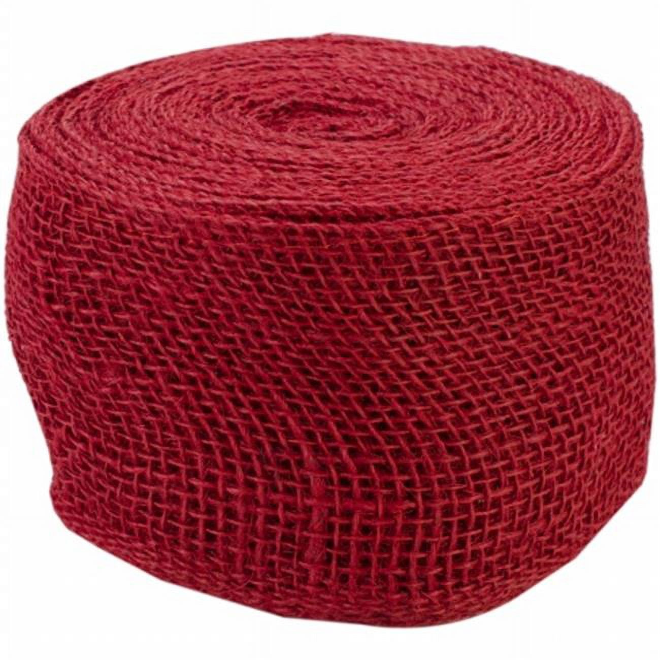 Jute Ribbon 4"X 10 Yards-Red - Walmart.com