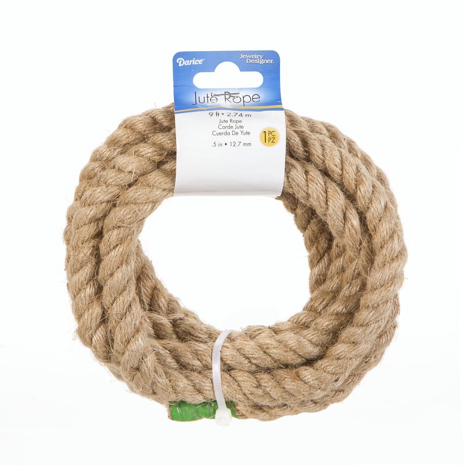 Jute Rope: 0.5 inches x 9 feet - Walmart.com