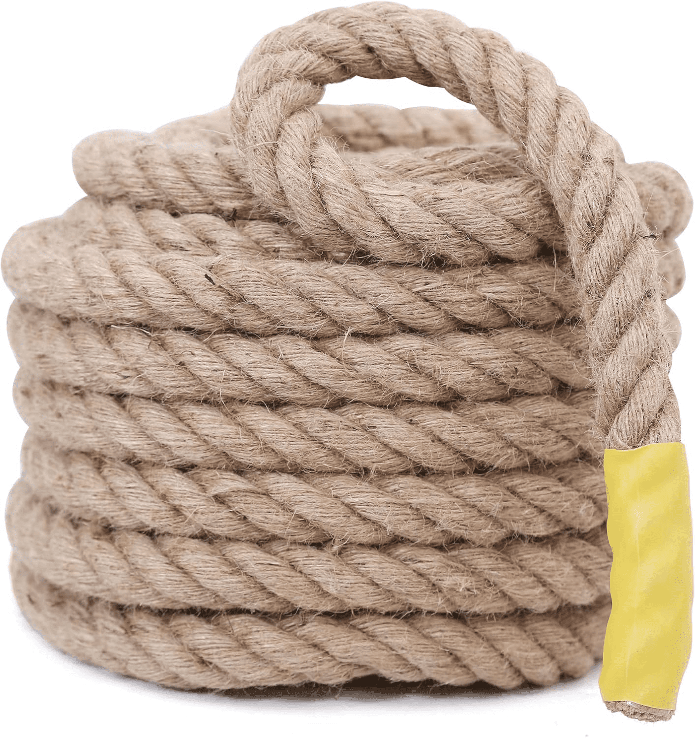 Jute Rope,1 1/2inch x 50 FT Natural Twisted Manila Heavy Duty Hemp ...