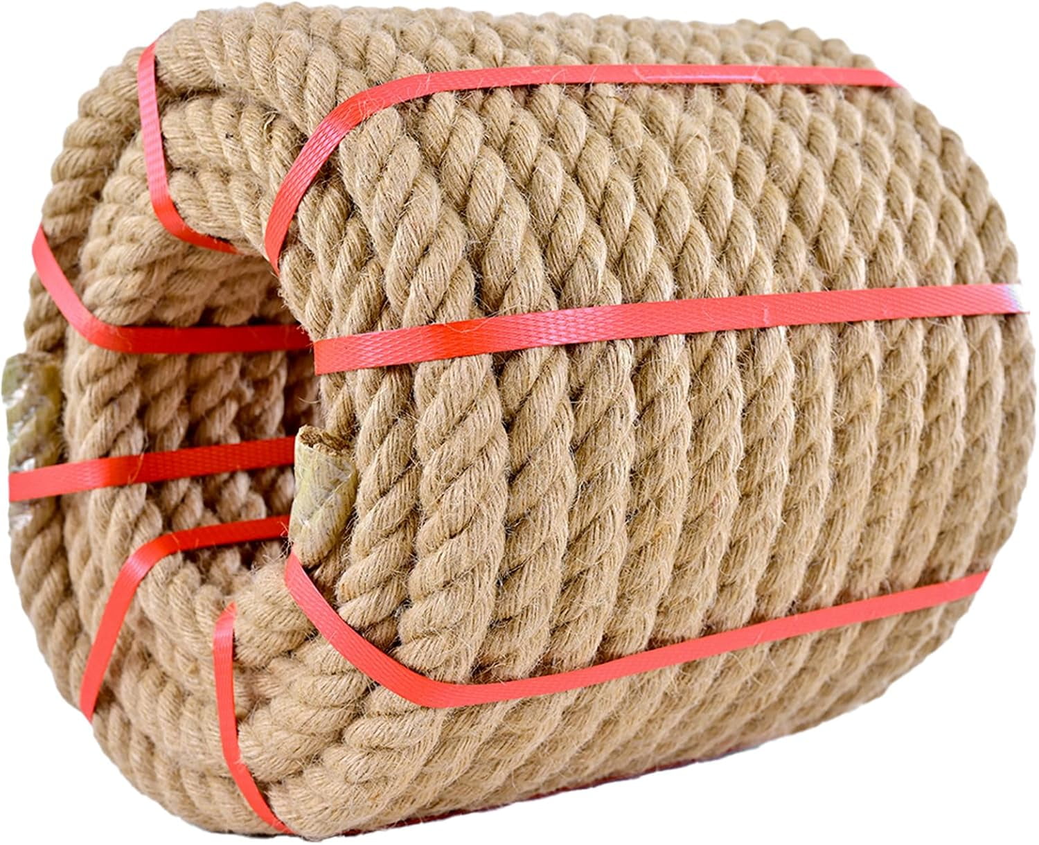 Jute Rope (1 in X 100 ft), Twisted Manila Rope,25mm Natural Thick Hemp ...