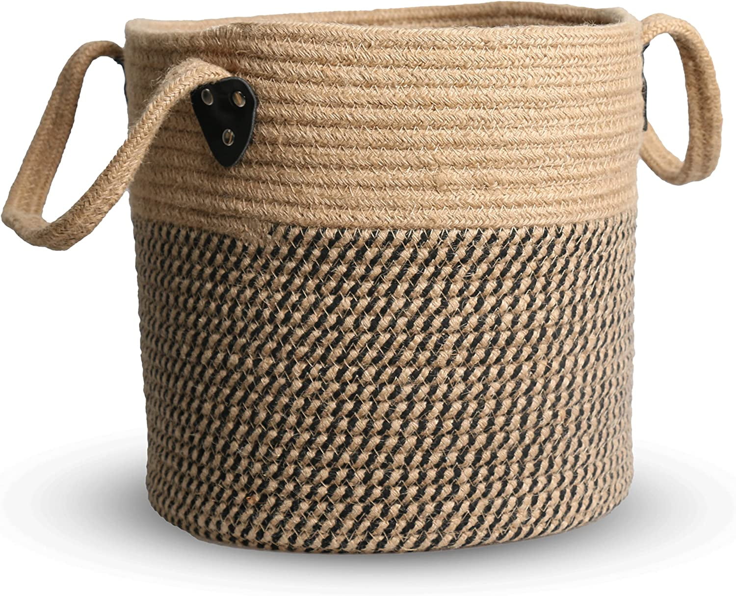 Jute Rope Basket 12"x 12" Woven Plant Basket with Handles for 8"-11 ...