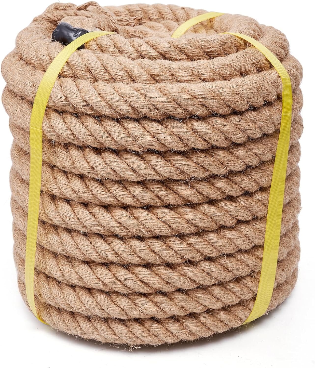 Jute Rope Heavy Duty 2 Inch 25 Feet, Natural Hemp Rope, Twisted Hemp ...
