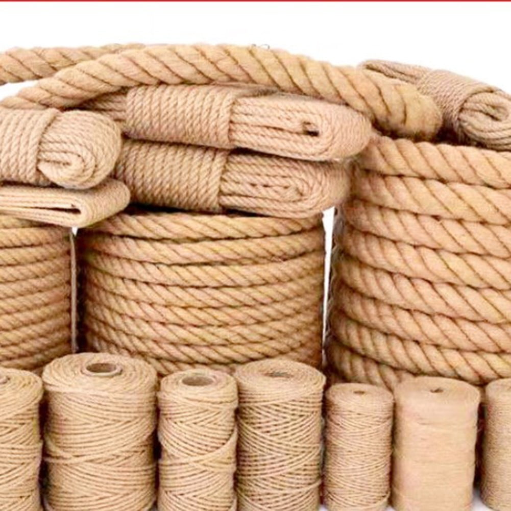 Jute Rope Natural Jute Rope 12 Mm Sisal Rope Crafts Packaging Art DIY ...