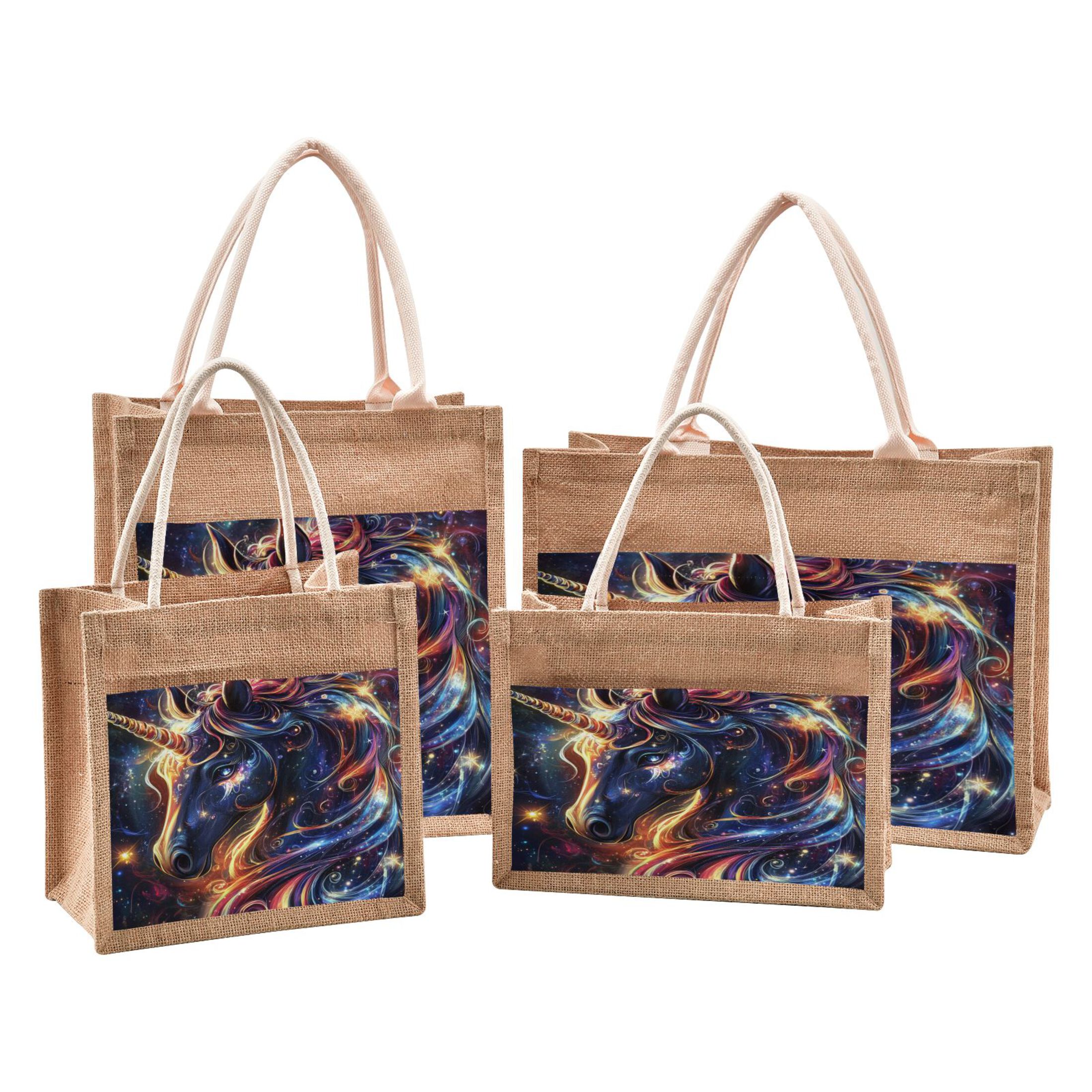 Jute Tote Bag with Zipper Pocket Reusable Grocery Shopping Bags for ...