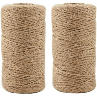 5mm Braided Jute Rope, 100 Feet Natural Twine Cord String Spool for ...