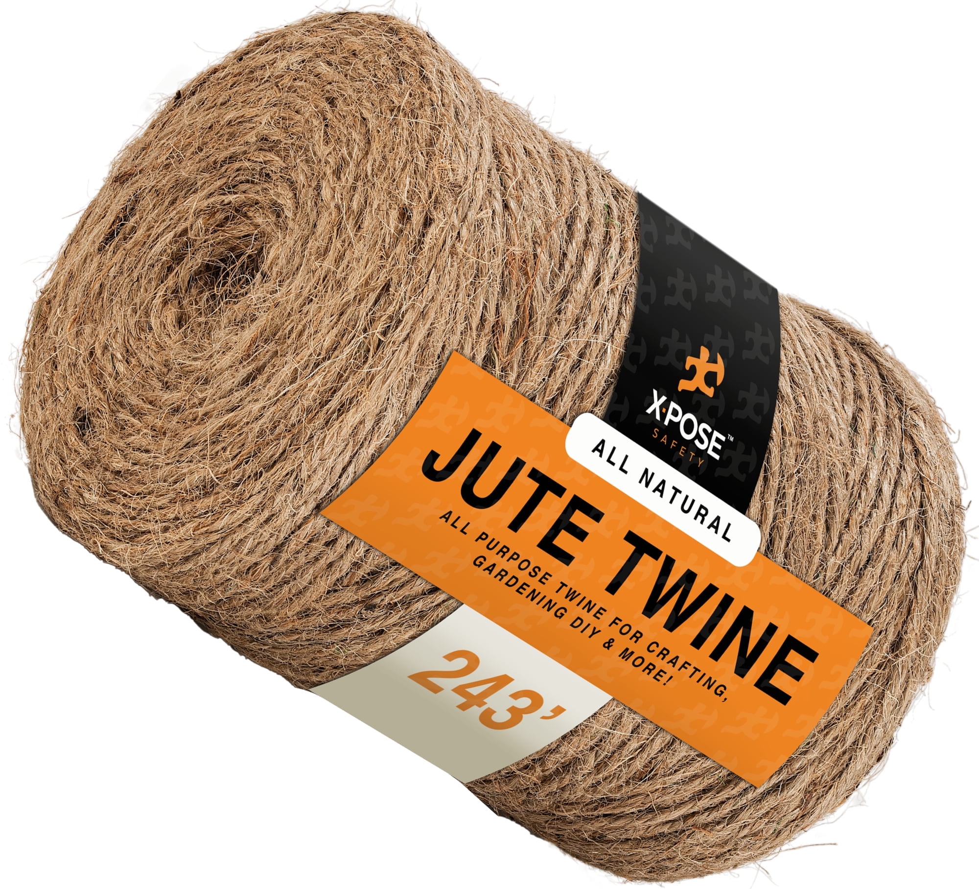 Jute Twine - Brown Roll 243' Jute Twine for Crafts - Soft Yet Strong ...