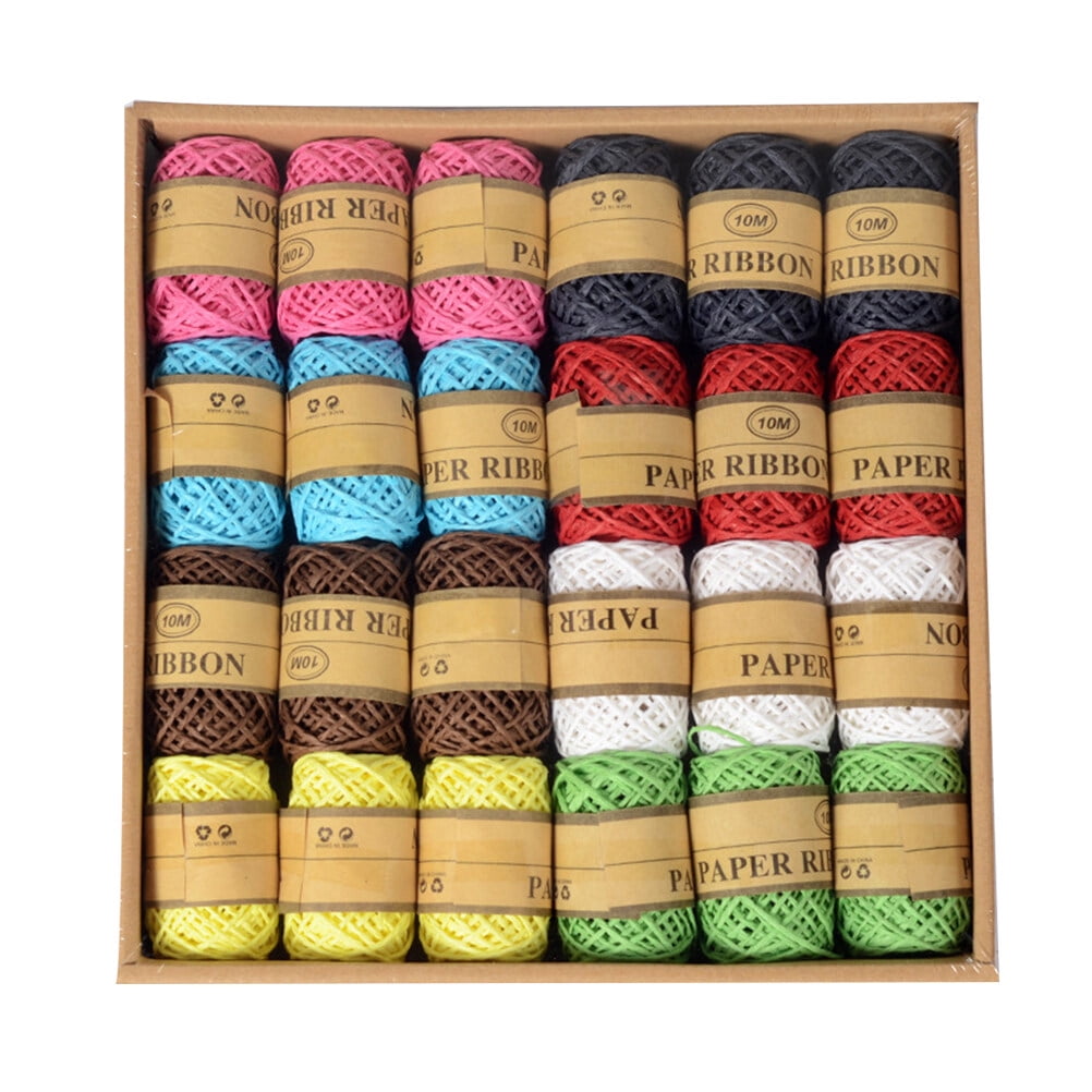 Jute Twine String Colored Hemp Rope 1 Box Rolls Household Paper Rope ...