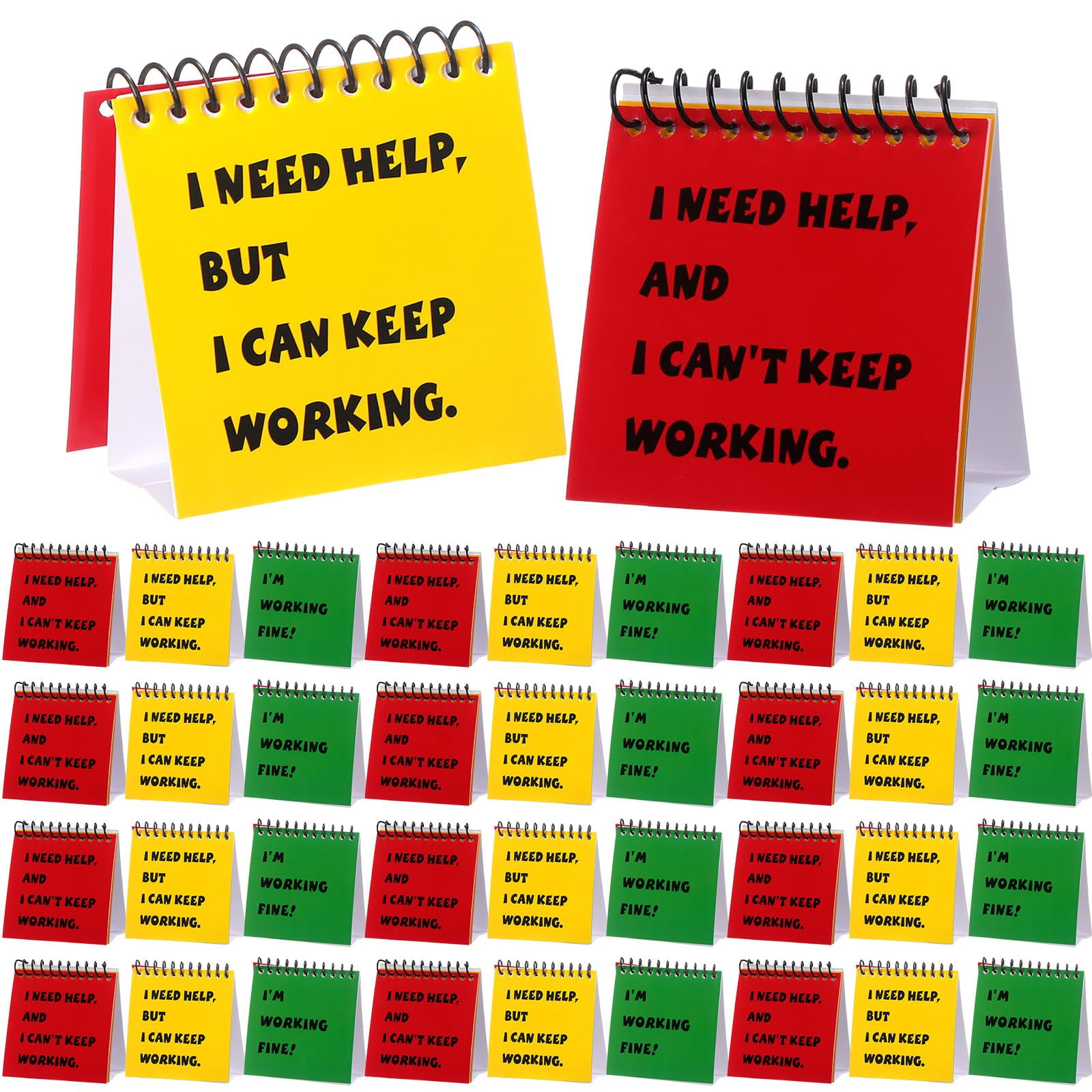 Jutom 30 Pcs I Need Help Mini Flip Chart for Teacher Needs Classroom ...