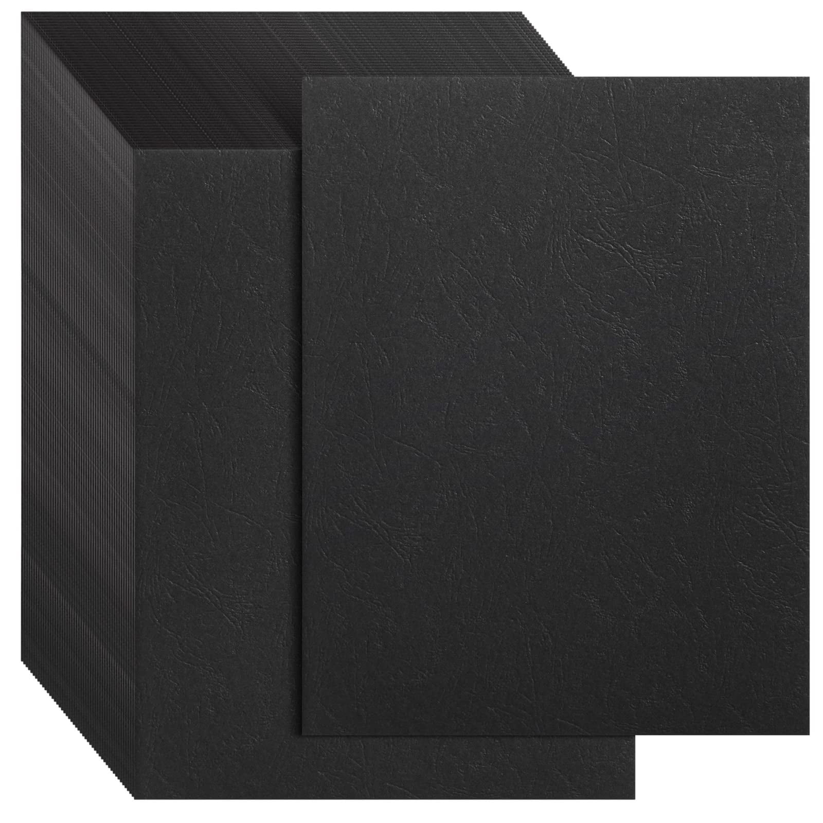 Juvale 100-Pack Black 13 Mil Presentation Binding Covers and Backs ...
