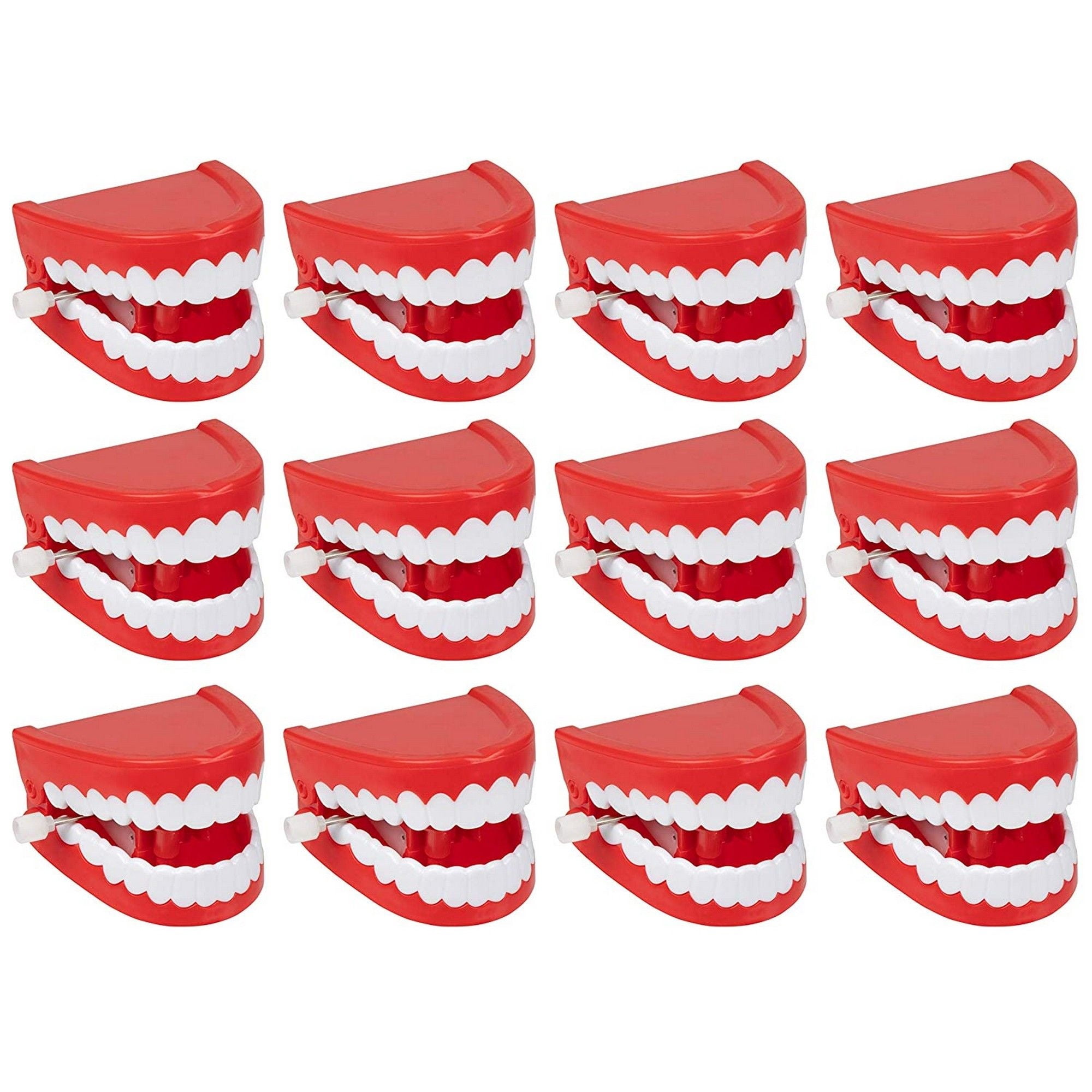 Juvale 12-Pack Wind Up Teeth Toy for Party Birthday Favors Event Prize ...