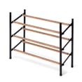 Juvale 3-Tier 18 Pair Shoe Rack Organizer for Entryway Closet Floor, 24 ...