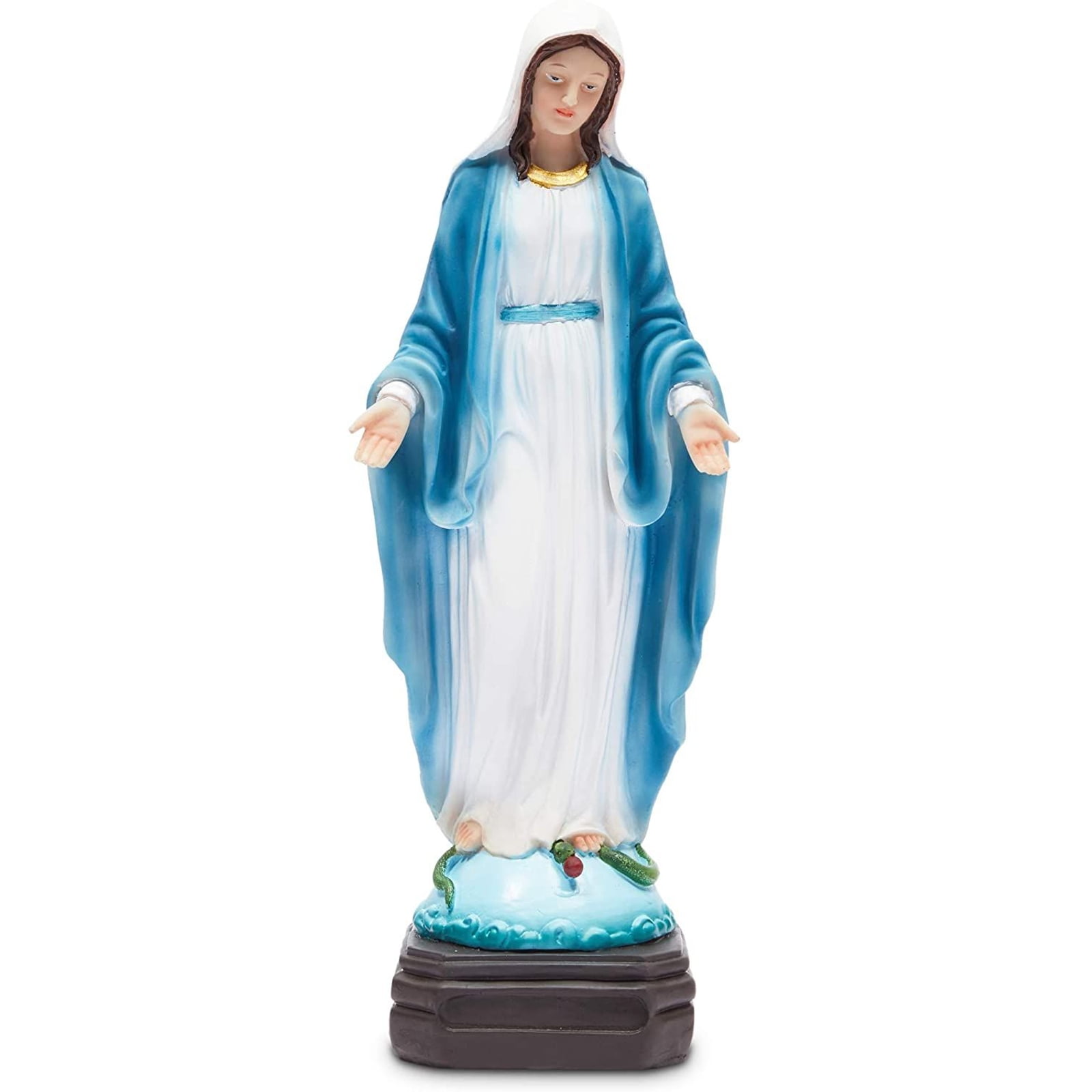 Juvale Catholic Mary Statue, Our Lady of Miracles Figurine, Christian ...