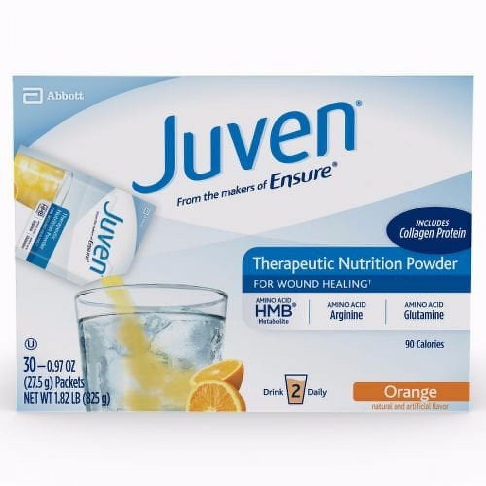 Juven Therapeutic Nutrition Drink Mix - Orange, (30 Packets) - Walmart.com
