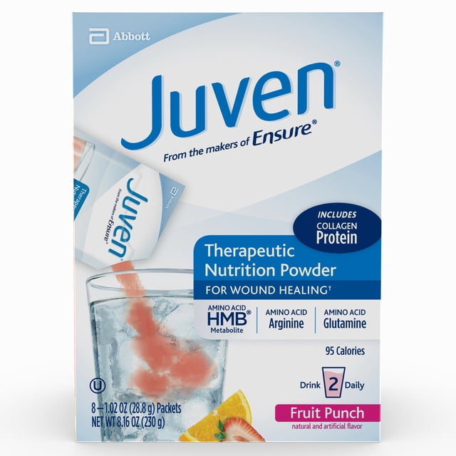 Juven Therapeutic Nutrition Drink Mix Powder for Wound Healing Support ...