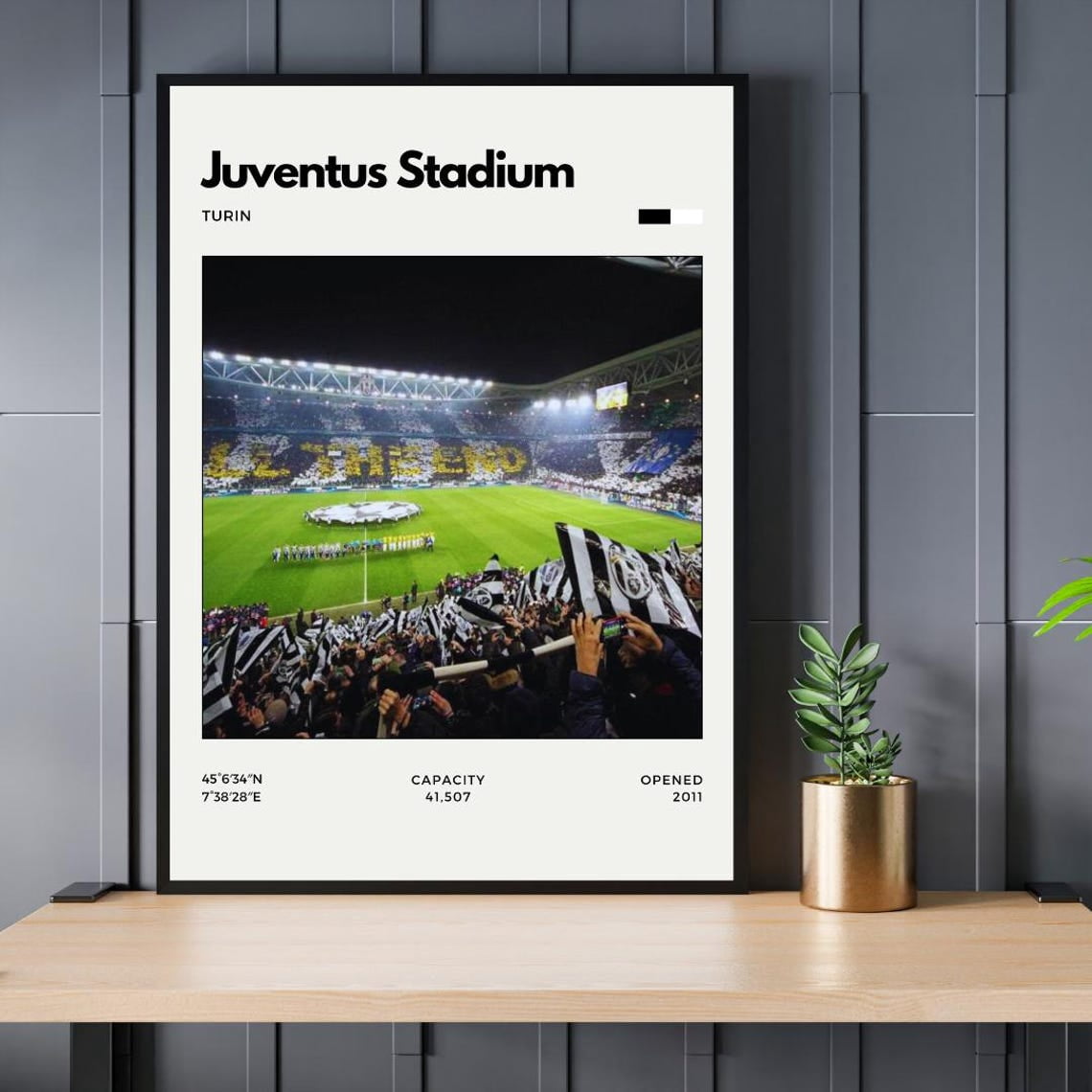 Juventus Stadium Print, Home of Juventus Football Club, Unframed Poster ...