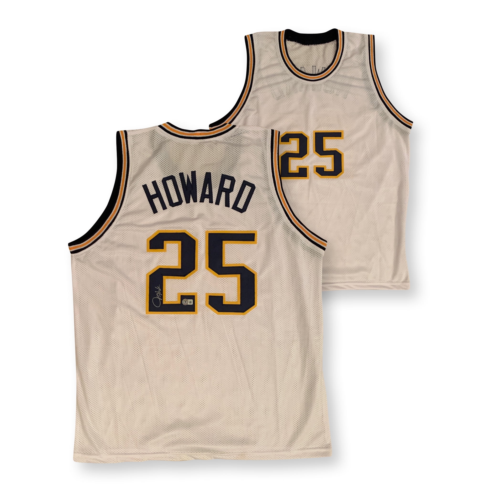 Juwan Howard Autographed White College Style Signed Basketball Jersey ...