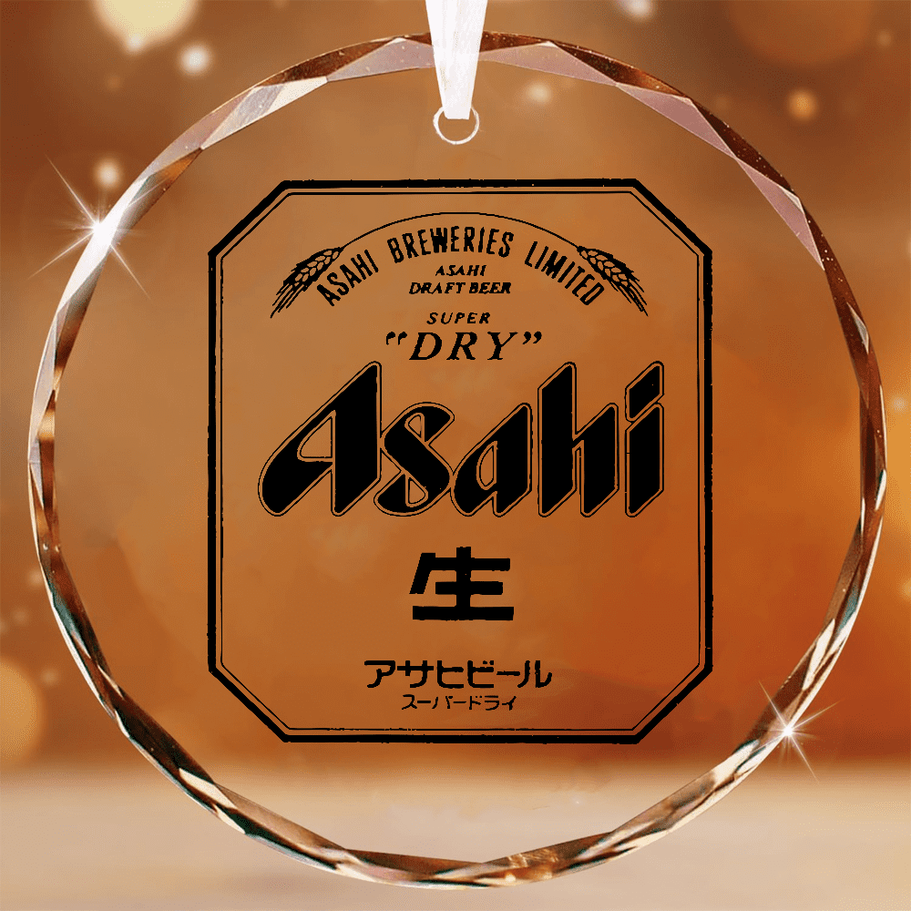 Juxt Asahi Beer Ornament Japanese Logo High Quality Design, Crystal ...