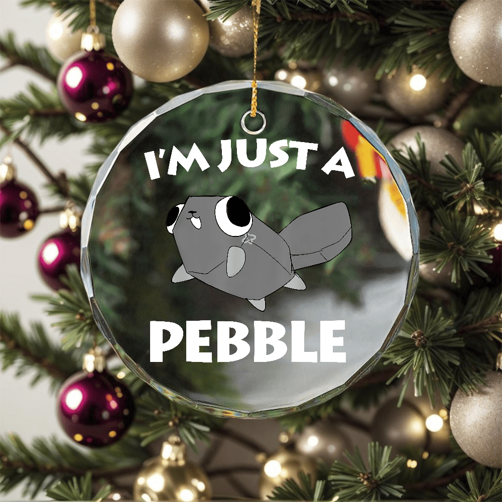 Juxt Dandy’s World Pebble Ornament – “It’s Just a Pebble” Design for ...