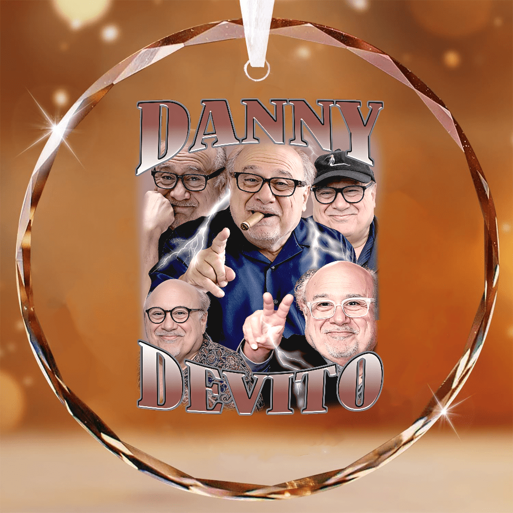 Juxt Danny DeVito 90s Bootleg Glass Ornament, Comedy Actor Inspired ...