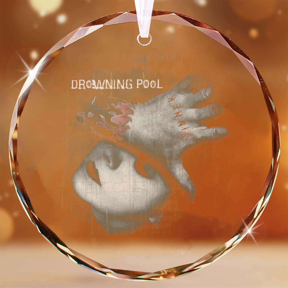 Juxt Drowning Pool Sinner Album Glass Ornament, Metal Band Inspired ...