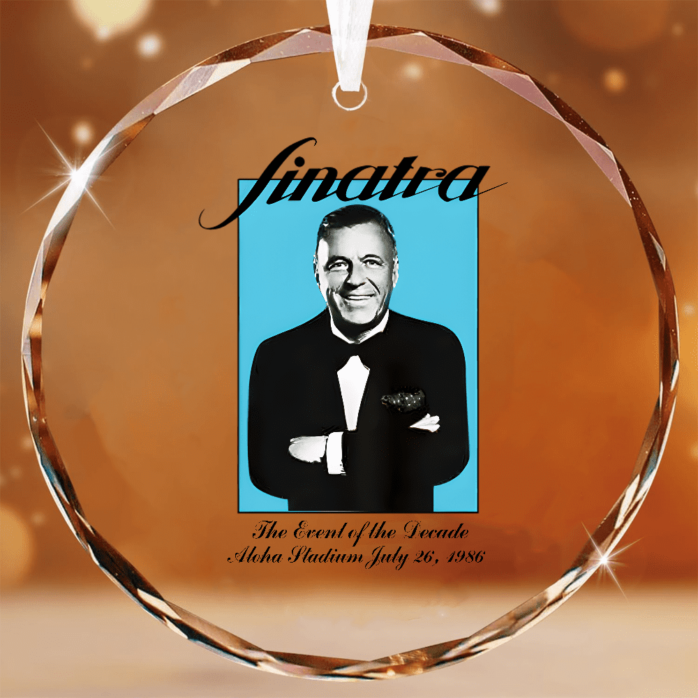 Juxt Frank Sinatra Ornament Vintage Retro Music Icon, Crystal Glass ...