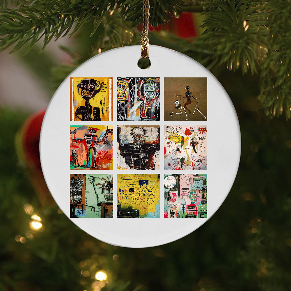 Juxt Jean-Michel Basquiat Ornament NY Art Paintings, Ceramic Ornament ...