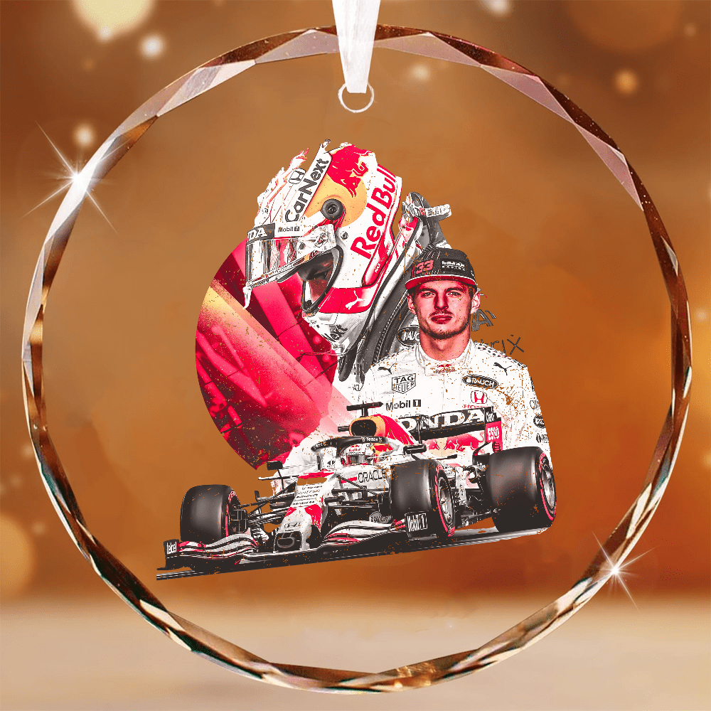 Juxt Max Verstappen Red Bull Japan Ornament Vintage F1 Style, Crystal ...