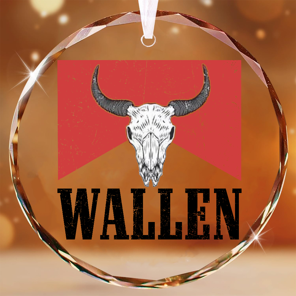 Juxt Morgan Wallen Ornament The Bull Vintage Country Western, Crystal ...