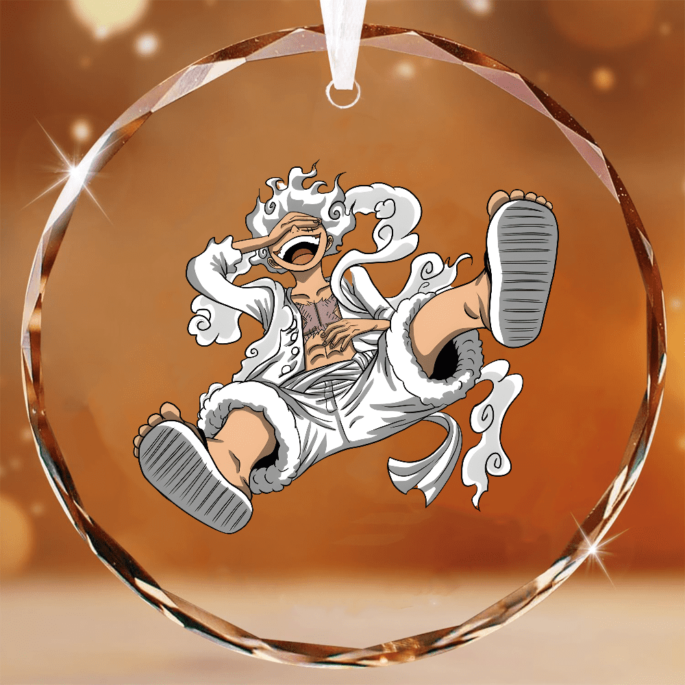 Juxt One Piece Ornament Luffy Jersey Anime Pirate Design, Crystal Glass ...