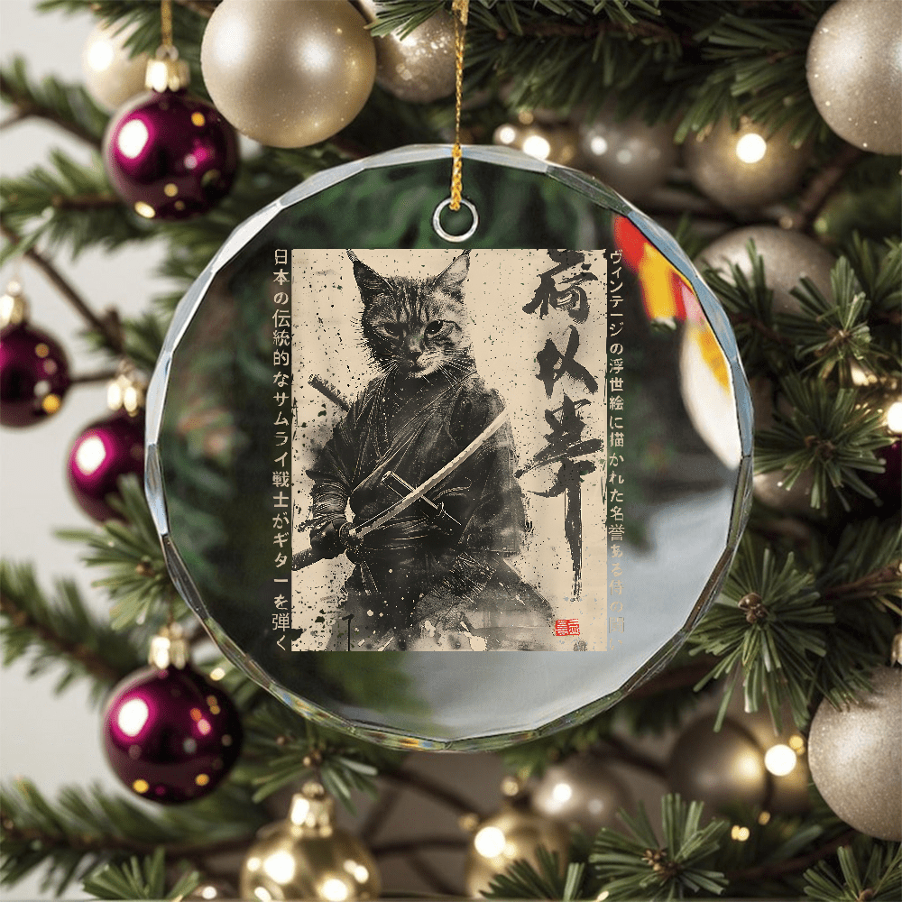 Juxt Samurai Cat Ornament, Japanese Warrior Artwork Fans of Japanese ...