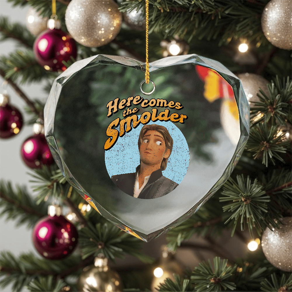 Juxt Tangled Flynn Rider Rapunzel Smolder Glass Ornament, Disney ...
