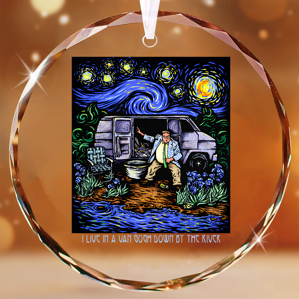 Juxt Van Gogh Starry Night Matt Foley Glass Ornament, Artistic ...