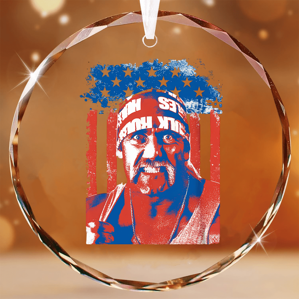 Juxt WWE Hulk Hogan Ornament Patriotic Wrestling Collectible, Crystal ...