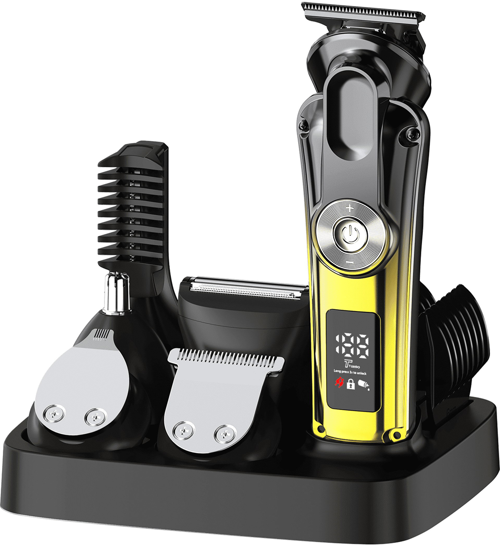 Juyafio New Upgrade 6-in-1 Beard Trimmer for Men,Hair Clippers Kit ...