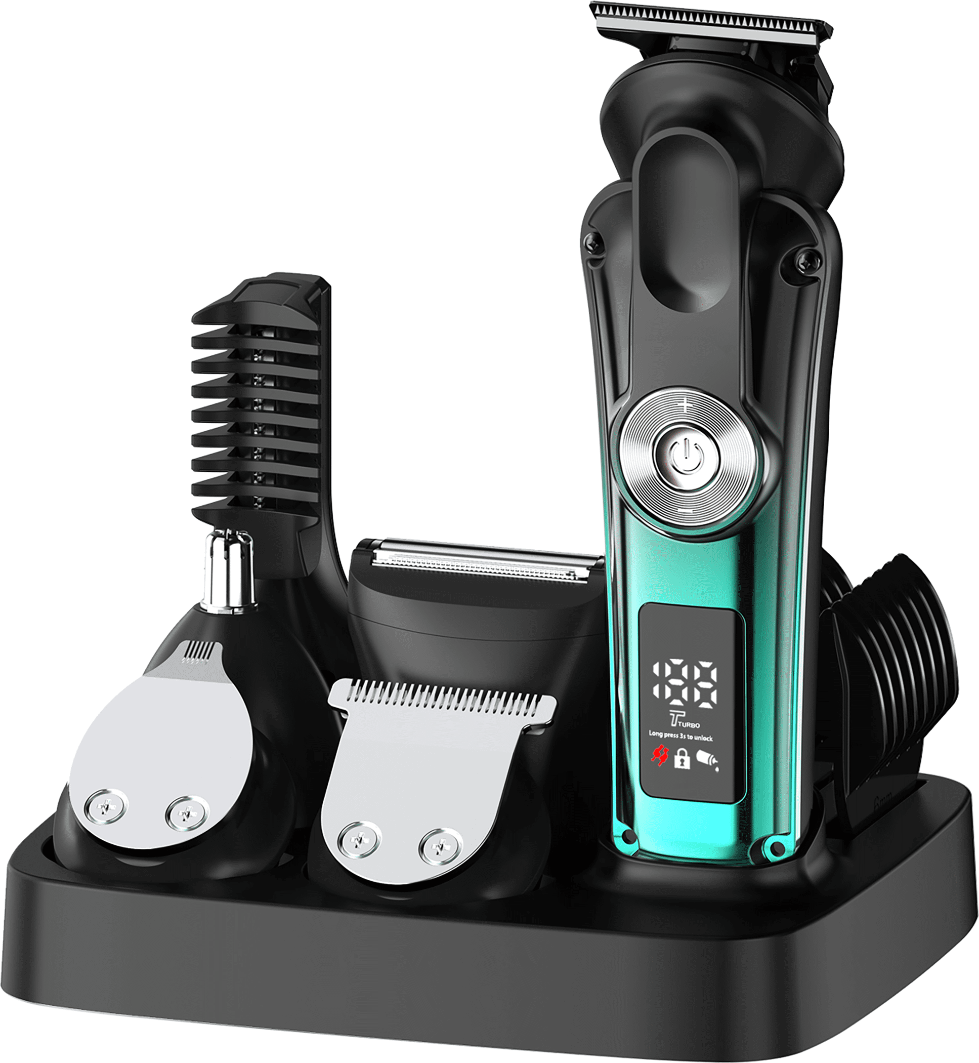 Juyafio new upgrade 6-in-1 Hair Clippers Kit,Beard Trimmer for Men ...