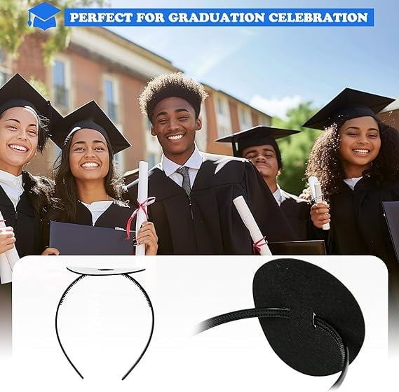 Juyoushihe graduation cap headband，With film graduation cap headband ...