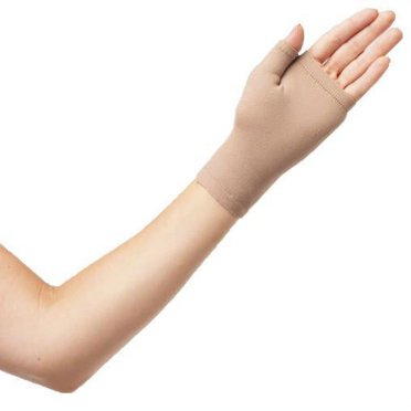 Truform Lymphedema Compression Gauntlet: 20-30 mmHg, Black, Small ...