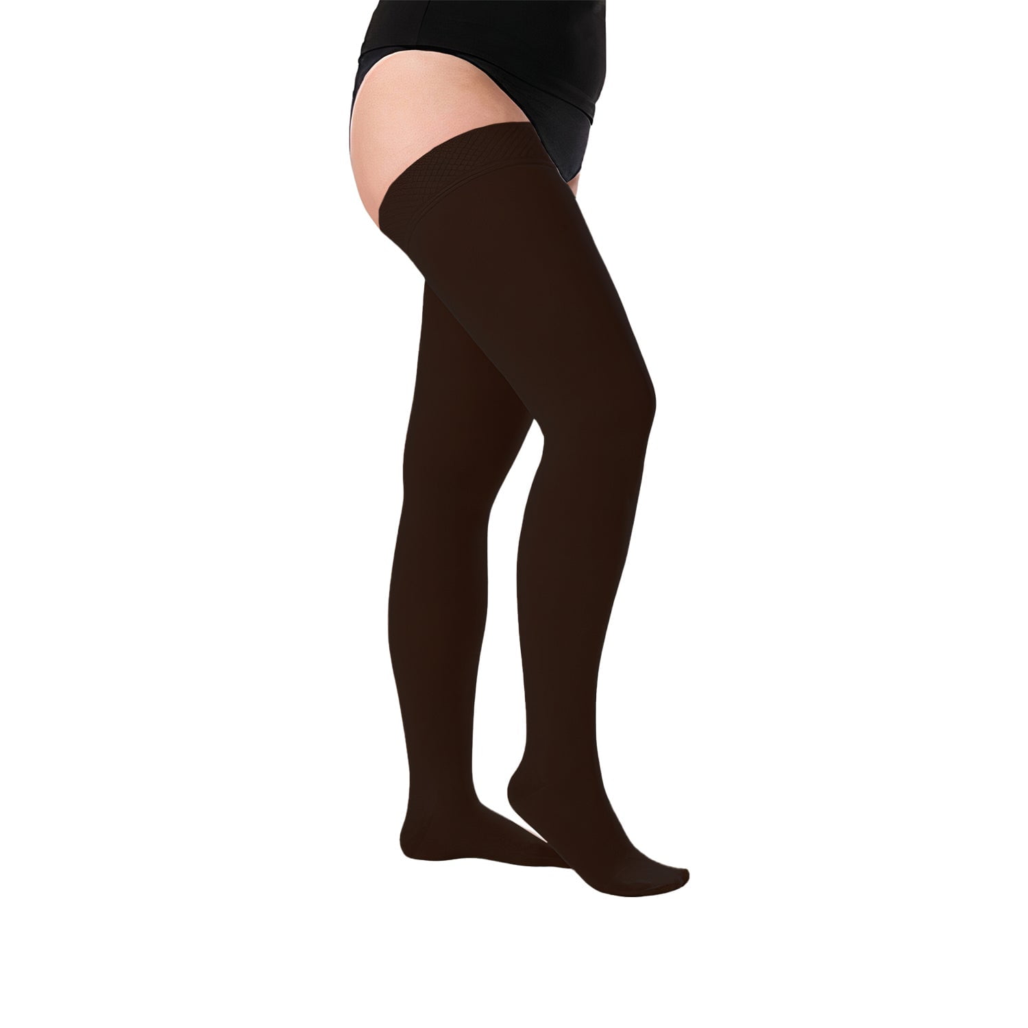 Juzo Dynamic 30-40 mmHg Compression Stockings, Thigh High, Silicone Band, Closed Toe ...