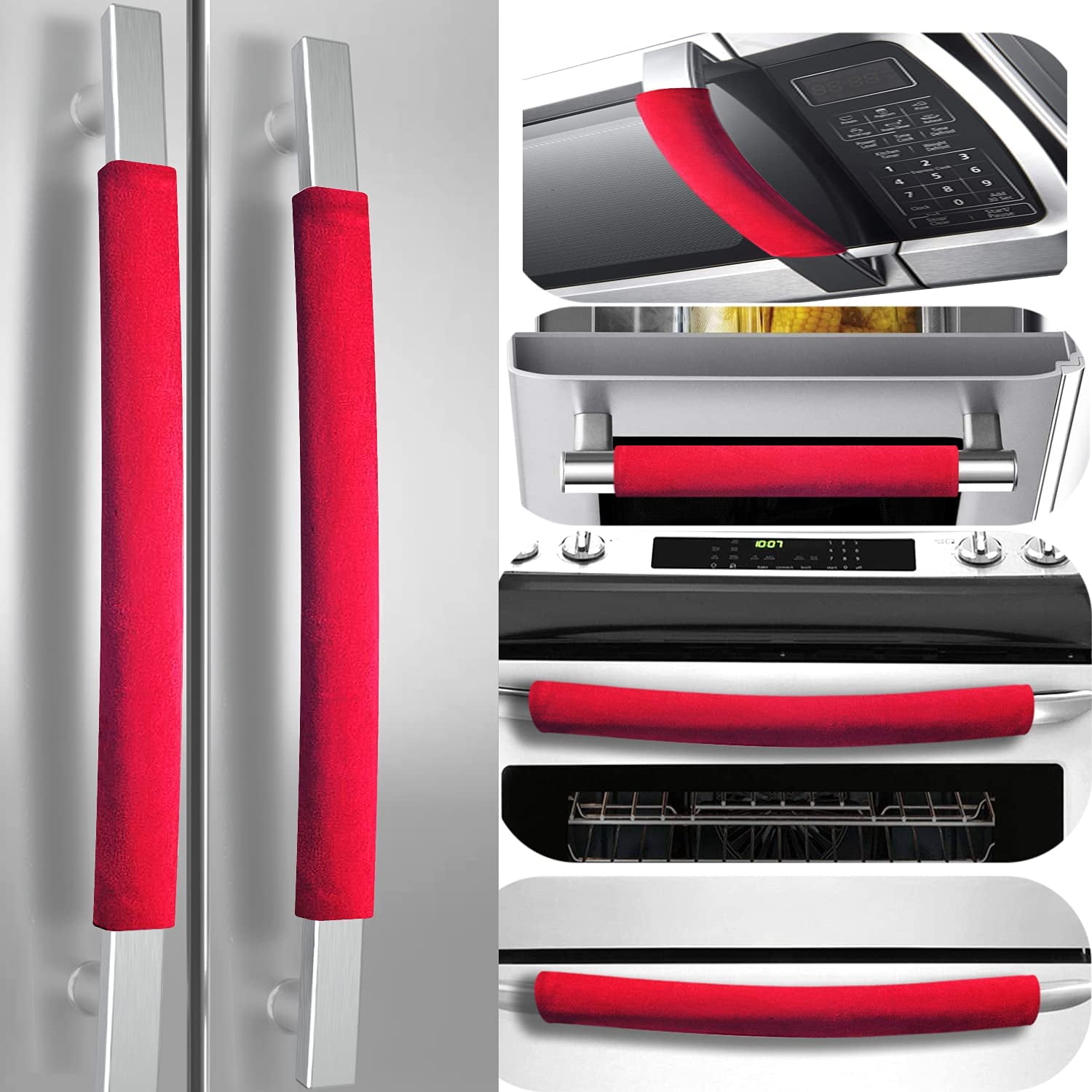 Juztec Home Appliance Handle Covers, Set of 6, Washable, for ...