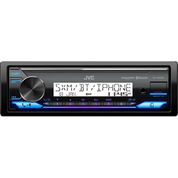 Jvc KD-X38MBS Single-DIN Marine In-Dash CD Multimedia Receiver with ...